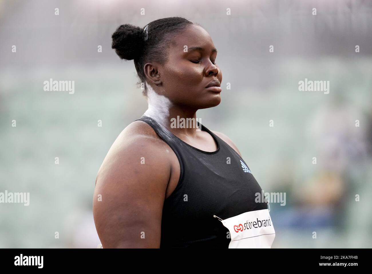 Oslo 20220616. Danniel Thomas-Dodd competes in shot put during the ...