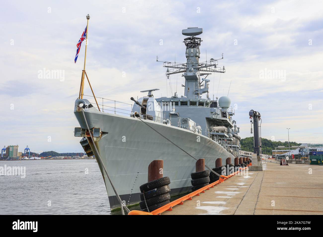 Oslo 20220723. The English frigate HMS Portland visits Oslo. Photo: Tor ...