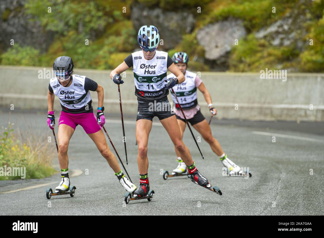 Stavanger 20120101. Flora Dolci, Heidi Weng and Sophie Ireland Laukli ...