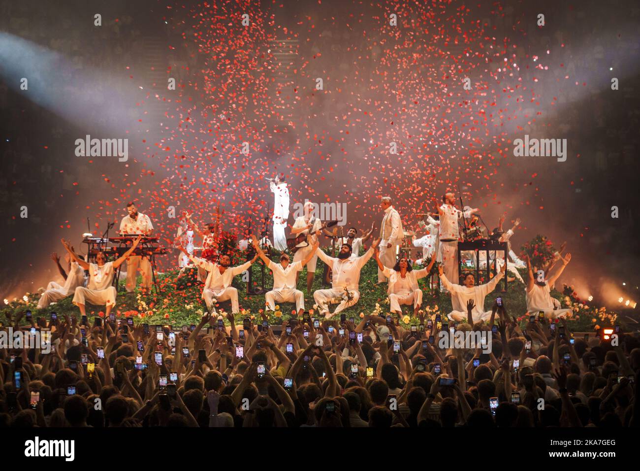 Oslo 20220812. The Norwegian hip-hop duo Karpe, consisting of Magdi ...