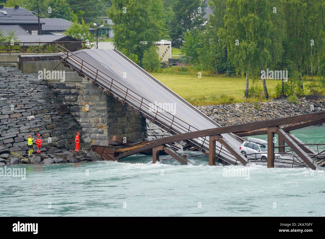 Tretten 20220816. Tretten bridge lie down in Gudbrandsdalslagen the day ...