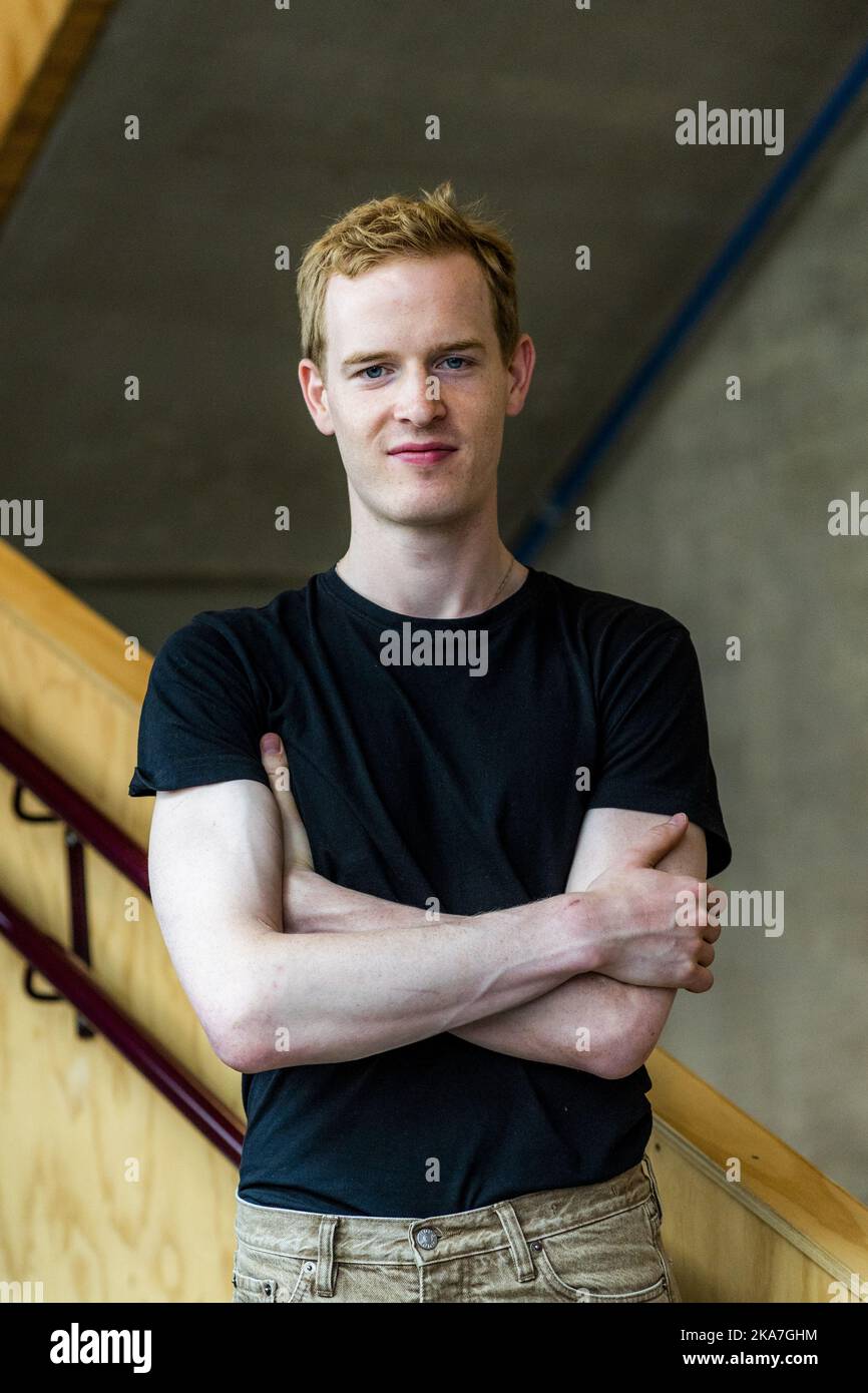 Oslo 20220818. Actor Carl Martin Eggesbo has the main role in the film ...