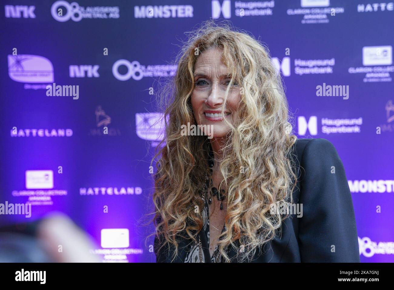 Haugesund 20220820. Film director Vibeke Loekkeberg arrives on the red ...
