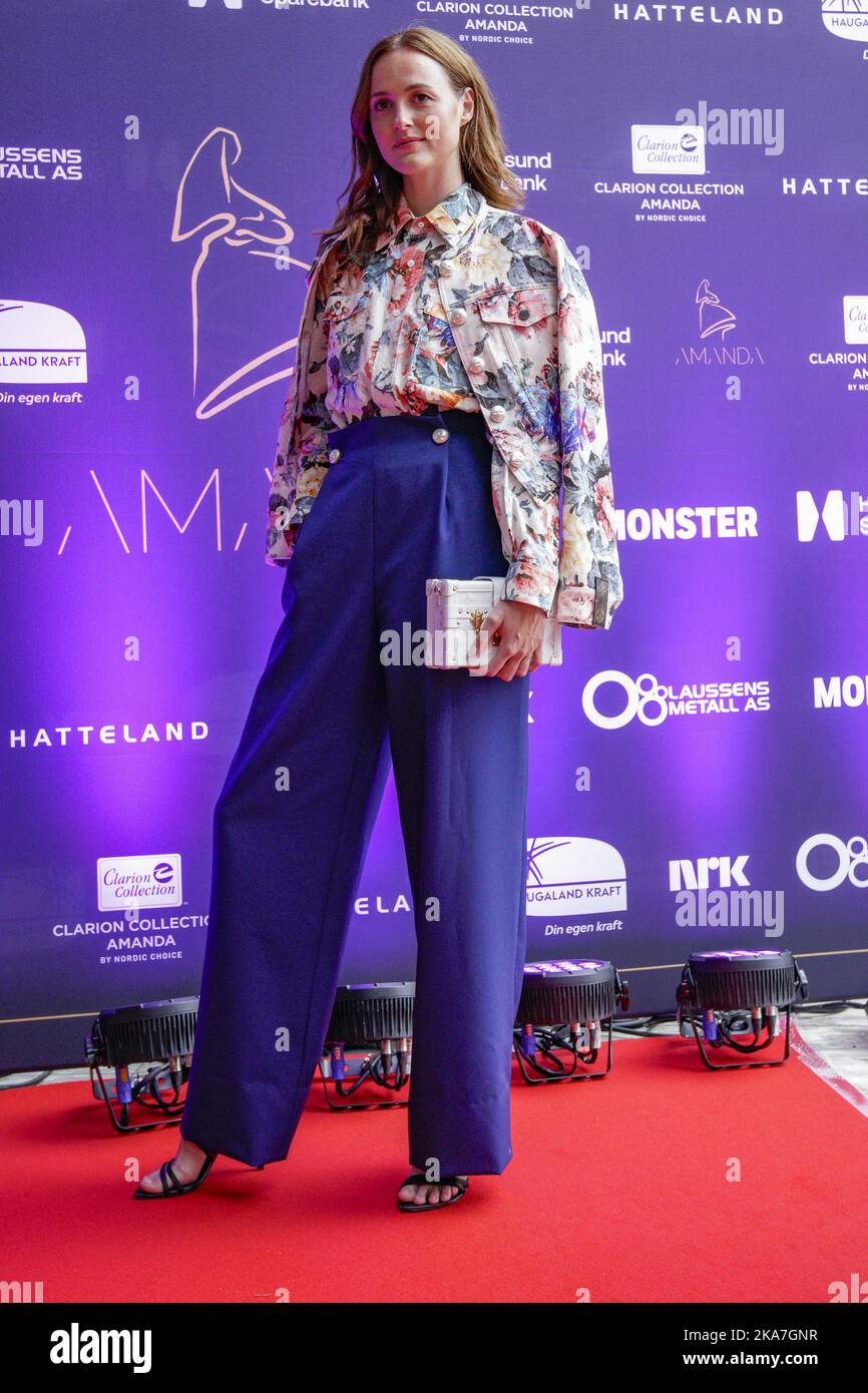 Haugesund 20220820. Actor Renate Reinsve arrives on the red carpet at ...