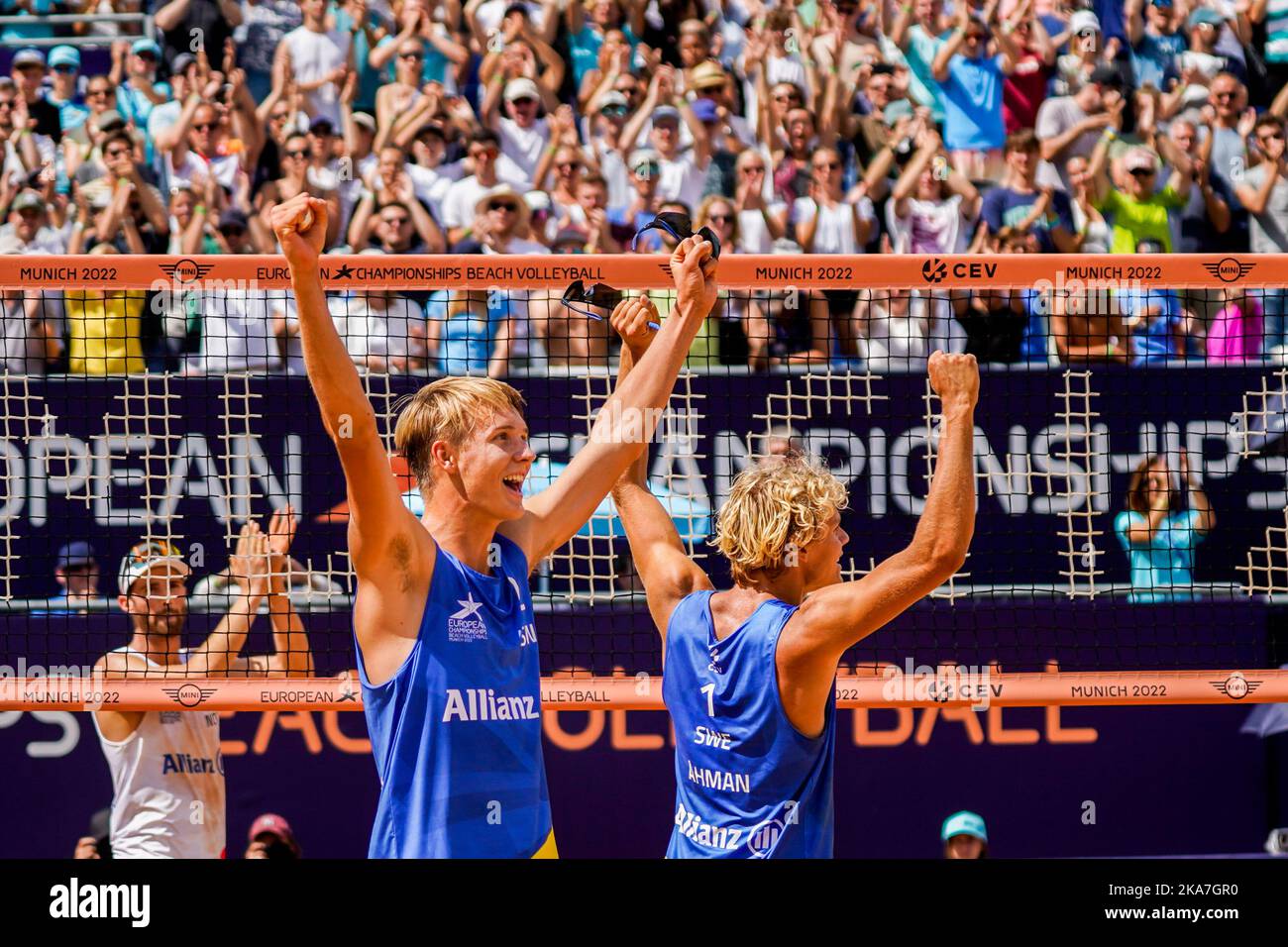 Munich, Germany 20220821. Jonatan Hellvig (left) and David Aahman from ...