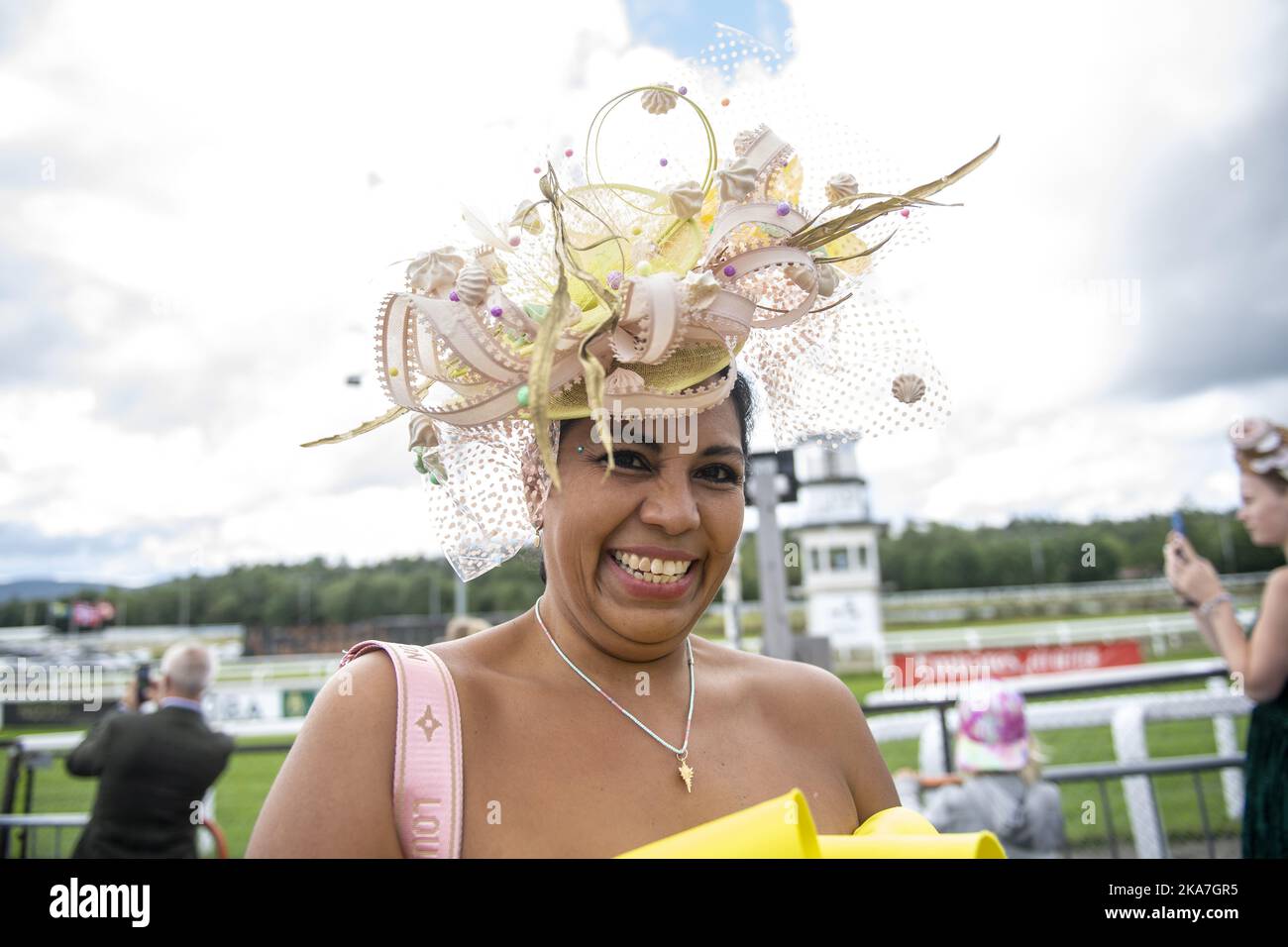 Year 20220821. Alma Flores from Oslo took part in the hat parade during ...