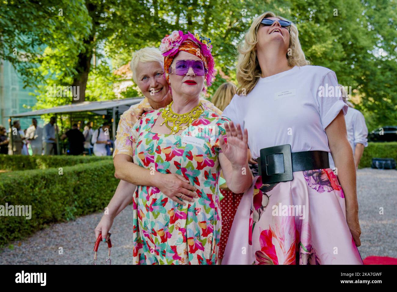 Oslo 20220825. F.v. Pernille Rygg, Christine Koht and Anne Lindmo ...