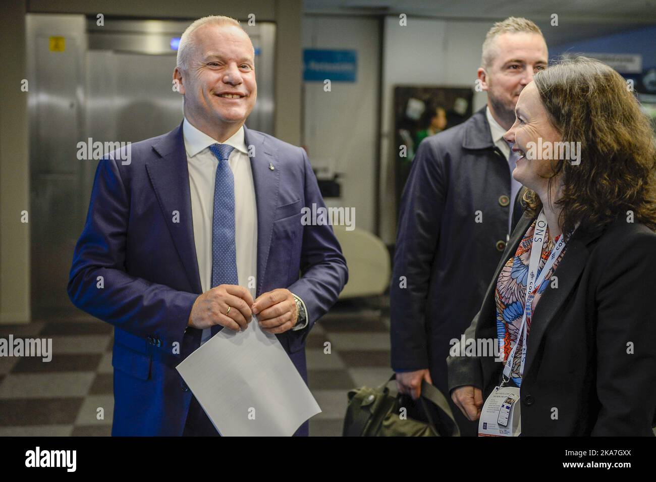 Stavanger 20220829. CEO of Equinor, Anders Opedal, after the press ...
