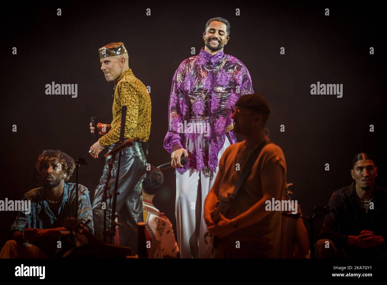 Oslo 20220827. The Norwegian hip-hop duo Karpe, consisting of Magdi ...