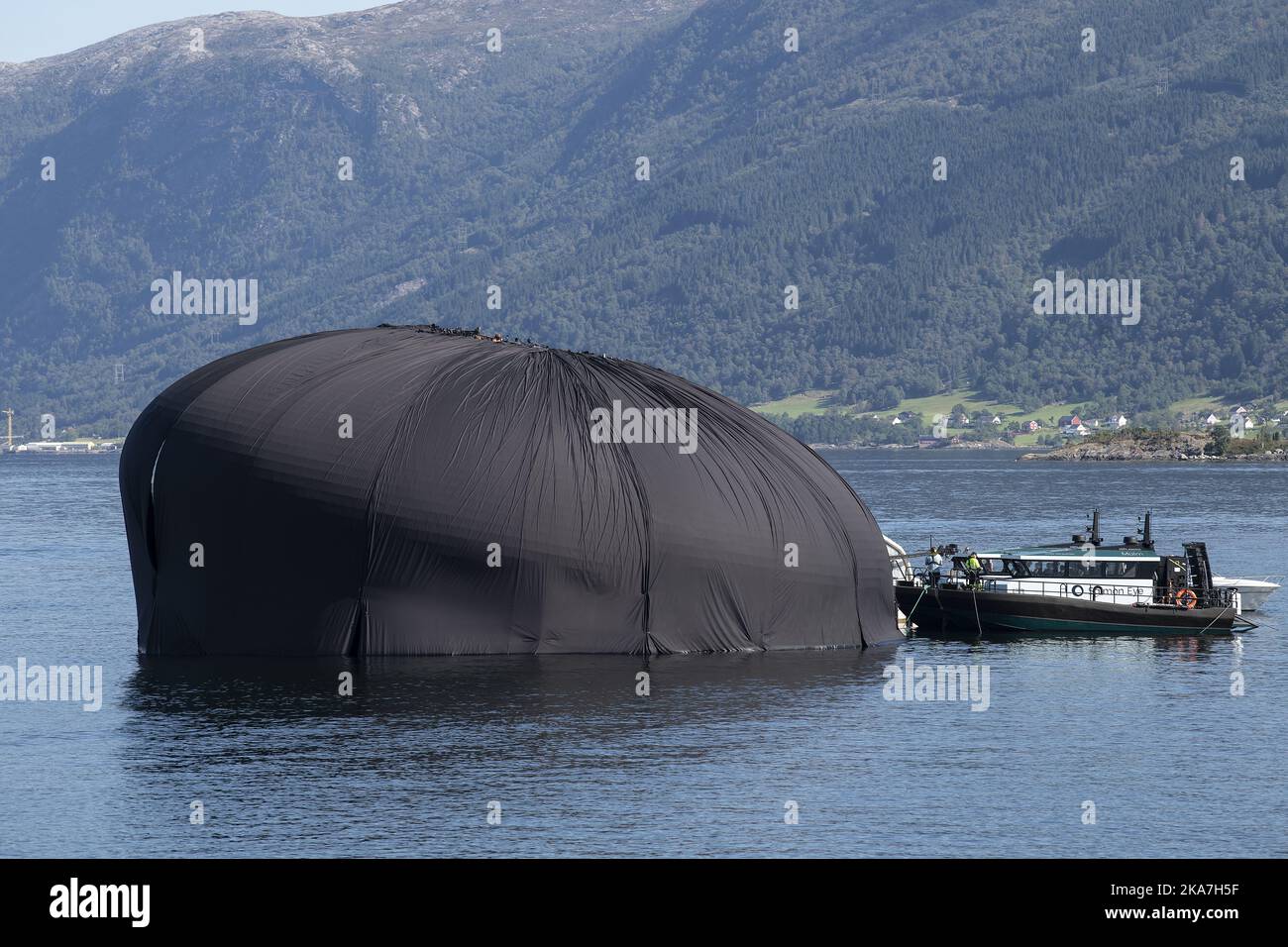 Rosendal in Hardanger 20220902. Unveiling of Salmon Eye in the ...