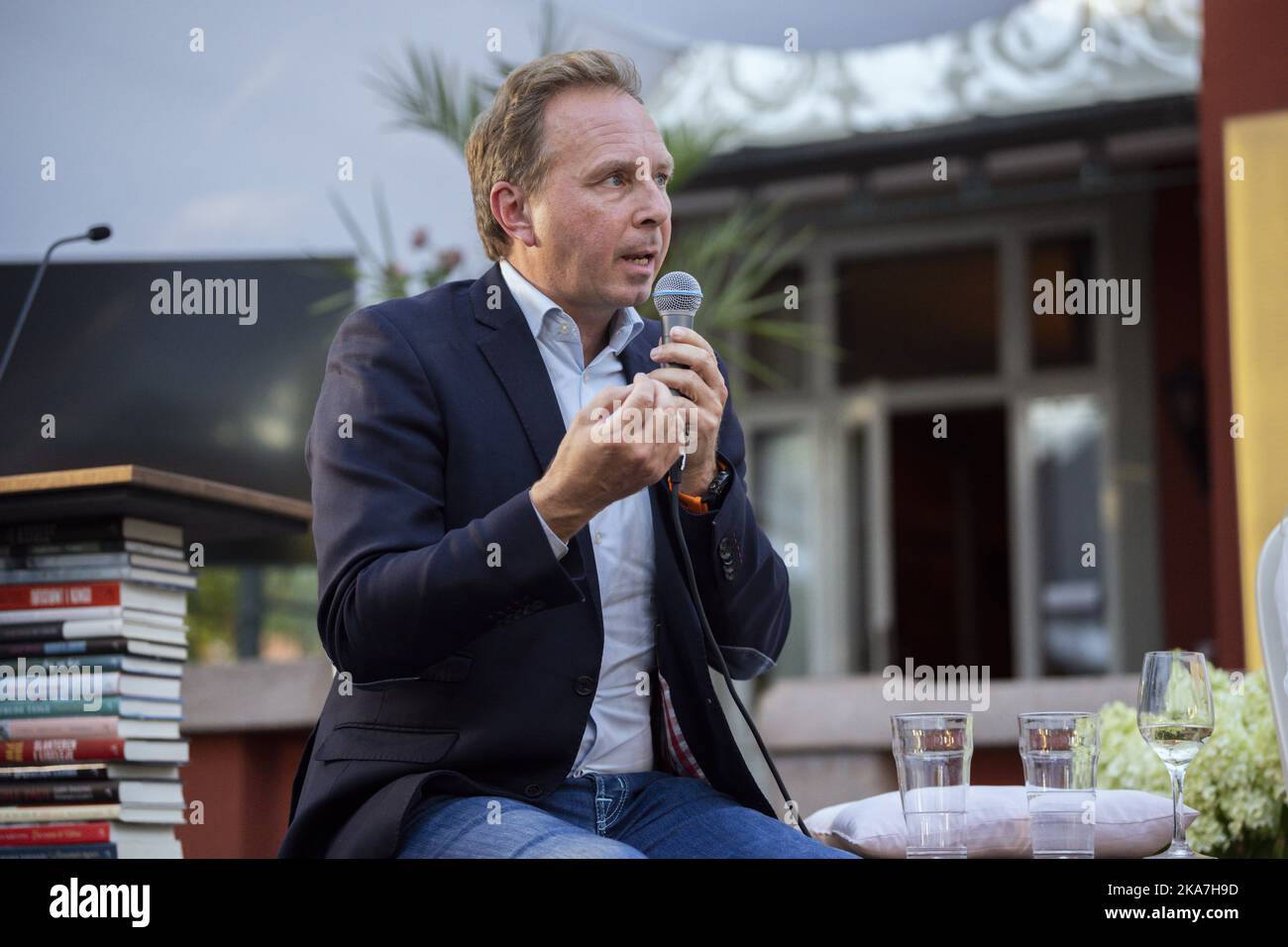 Oslo 20220906. Executive director of Aschehoug Mads Nygaard during ...