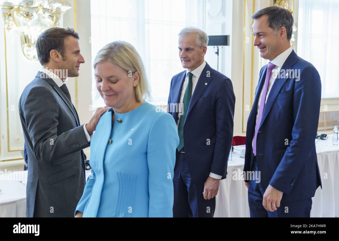 Prague, Czech Republic 20221006. French President Emmanuel Macron ...