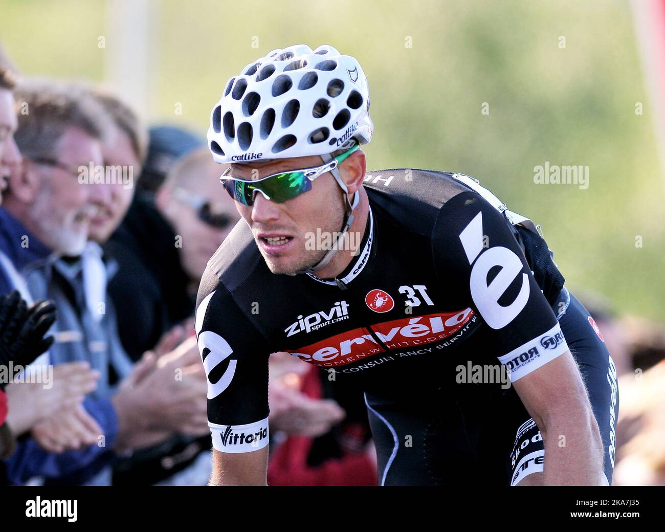 Cervélo TestTeam Thor Hushovd celebrates winning the Norwegian Road ...