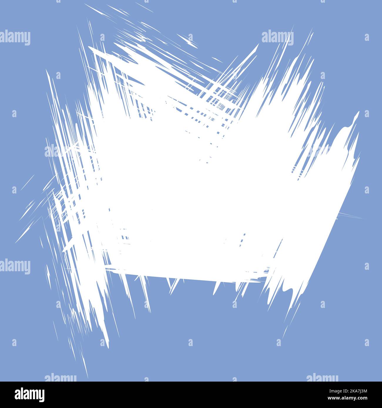 White artistic blotch from brush strokes isolated. Vector clipart for ...