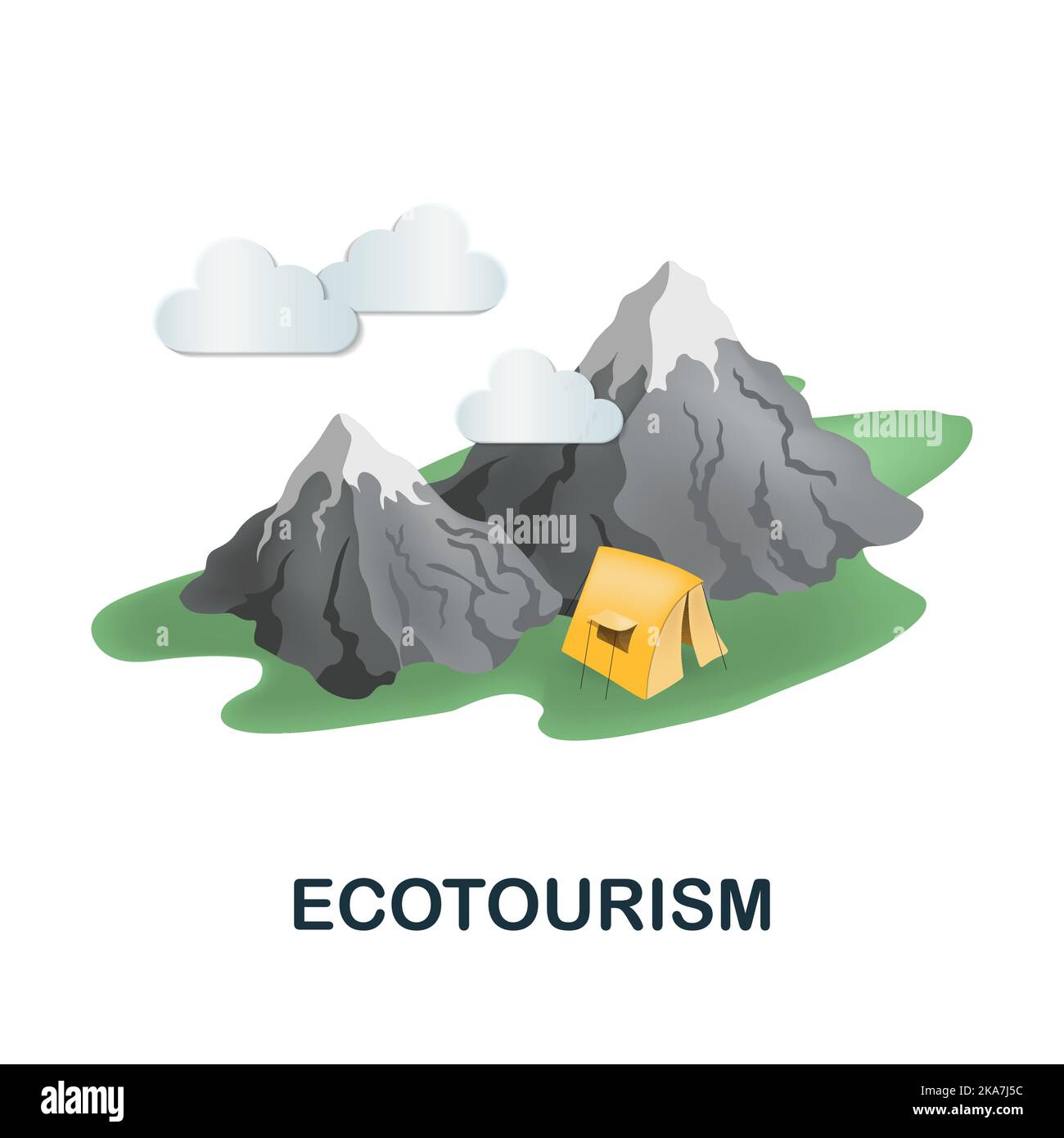 Ecotourism icon. 3d illustration from resorts collection. Creative ...