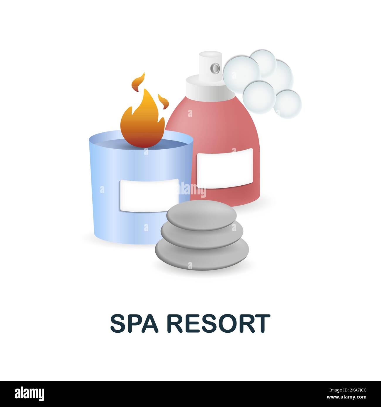 Spa Resort icon. 3d illustration from resorts collection. Creative Spa ...