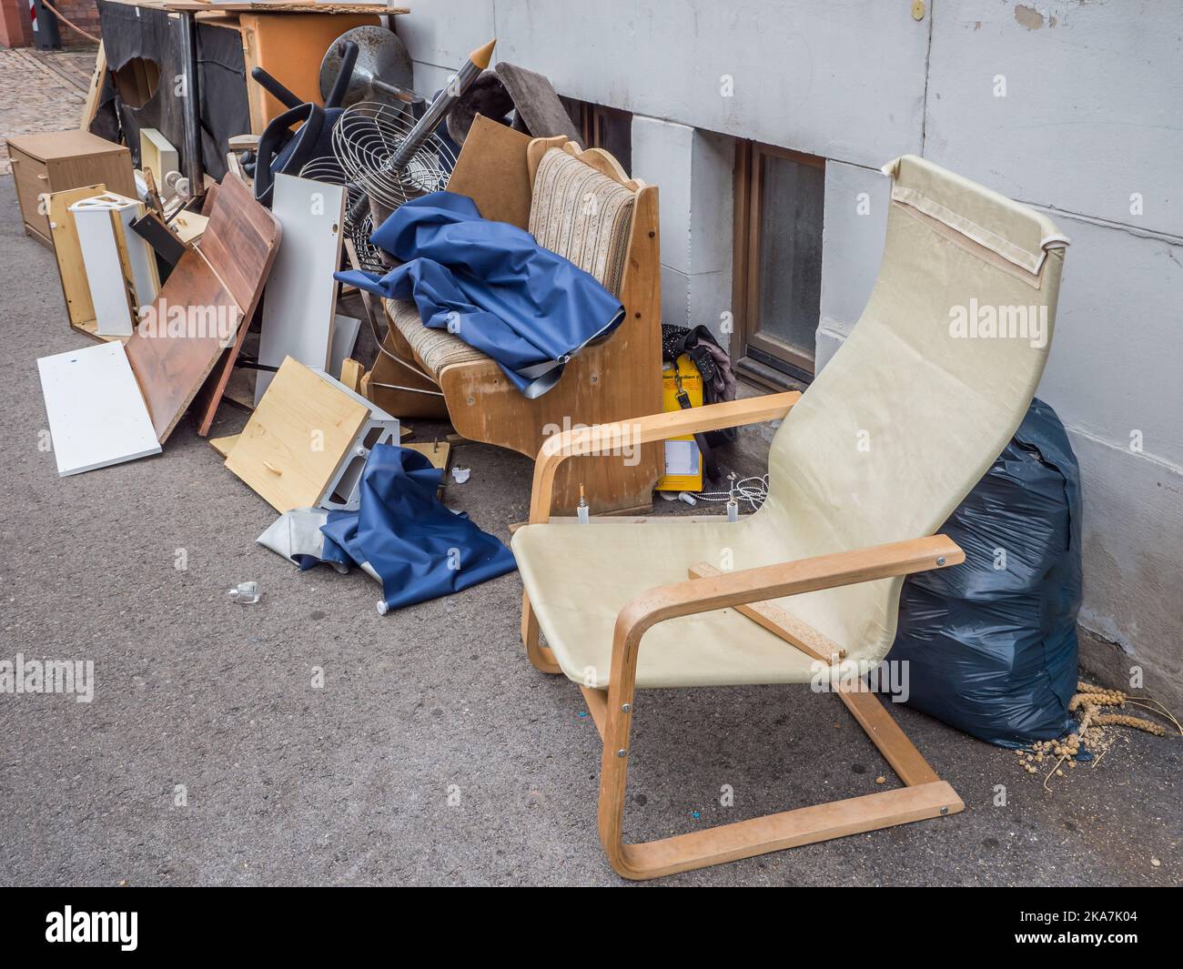 Bulky waste is collected for recycling Stock Photo - Alamy