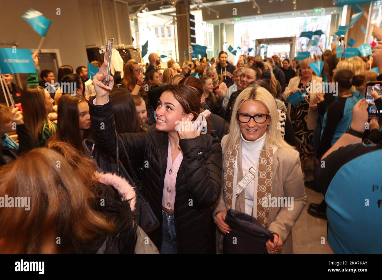 Customers in the Primark store in the historic five-storey Bank ...