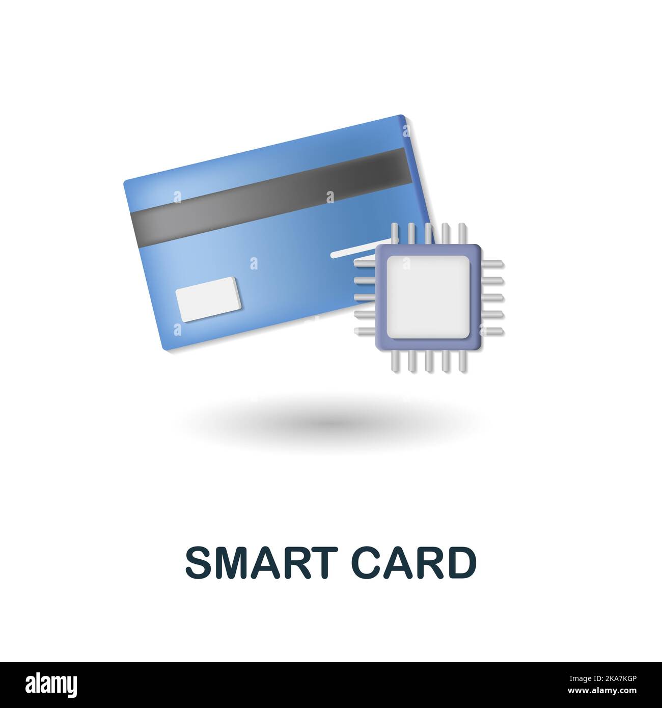 Smart Card icon. 3d illustration from smart city collection. Creative ...