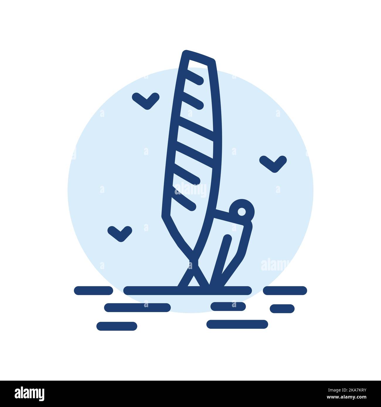 Windsurfing icon hi-res stock photography and images - Alamy