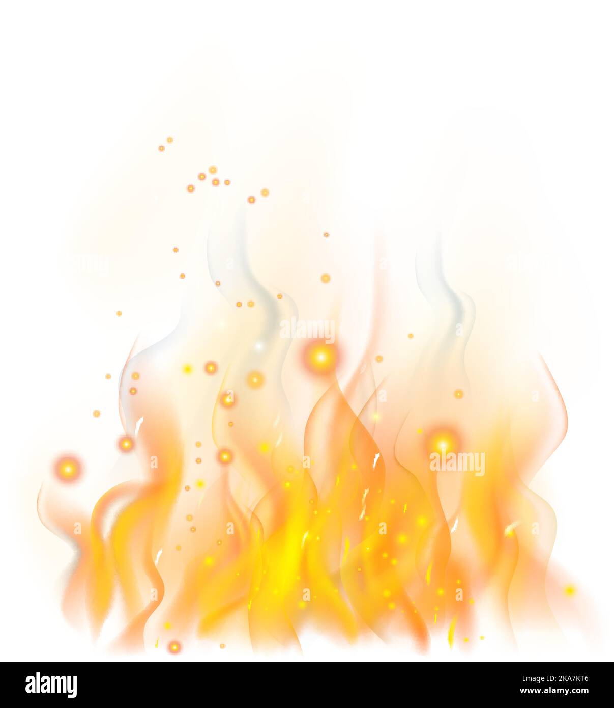 Fiery Fire Flame or Hot Flames Burning Concept Stock Vector Image & Art ...
