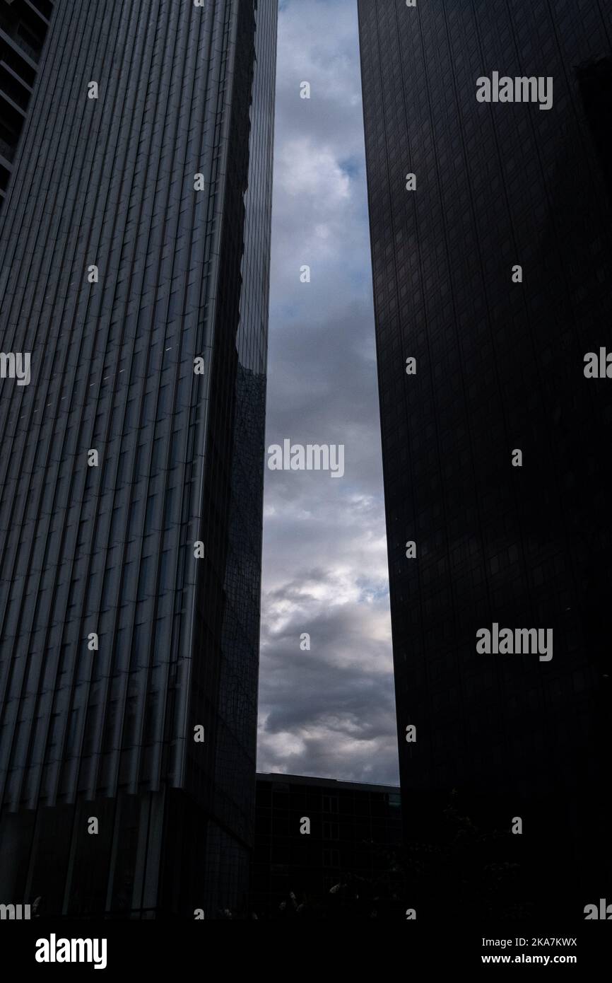 France, Paris, La Defense on 2022-09-15. Illustration of daily life in ...