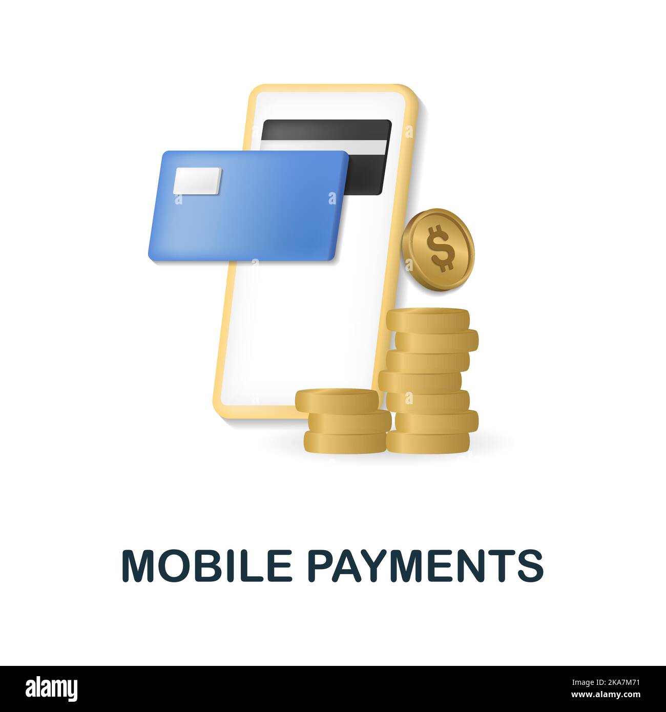 Mobile Payments icon. 3d illustration from smart city collection ...