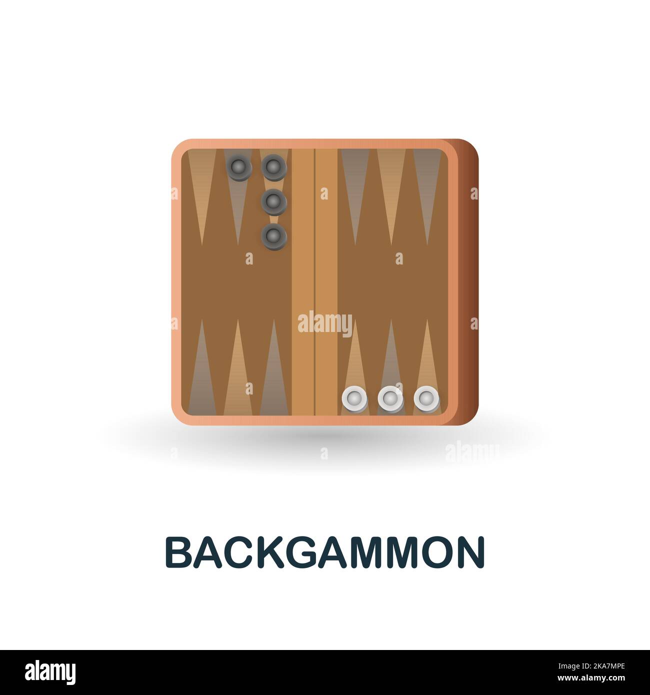 Backgammon board game Cut Out Stock Images & Pictures - Alamy