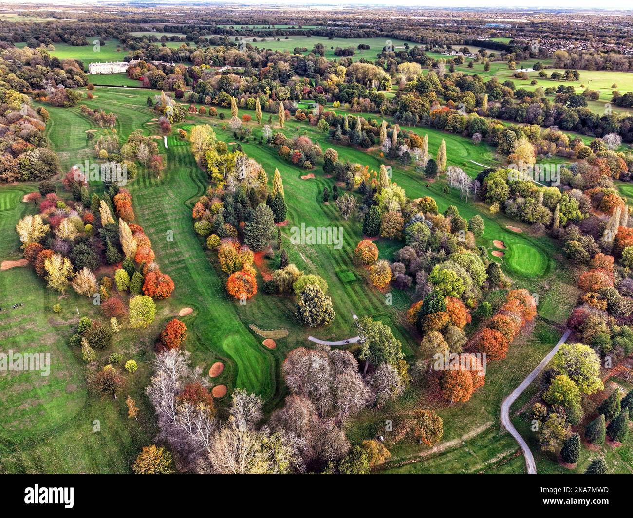 Autumn colours are starting to show on the trees at Milton Golf Club in ...