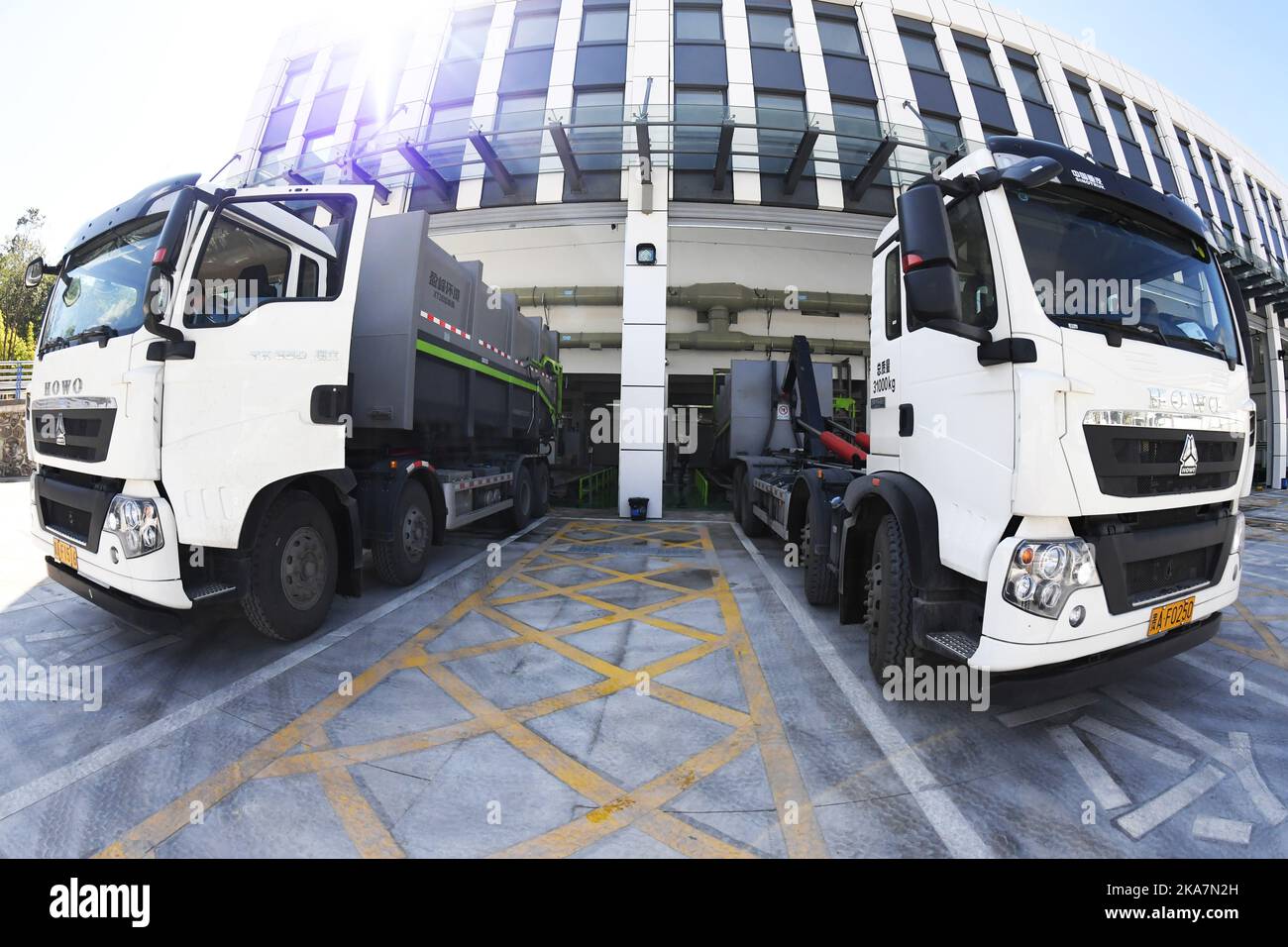 GUIYANG, CHINA - NOVEMBER 1, 2022 - Staff members of a household waste ...