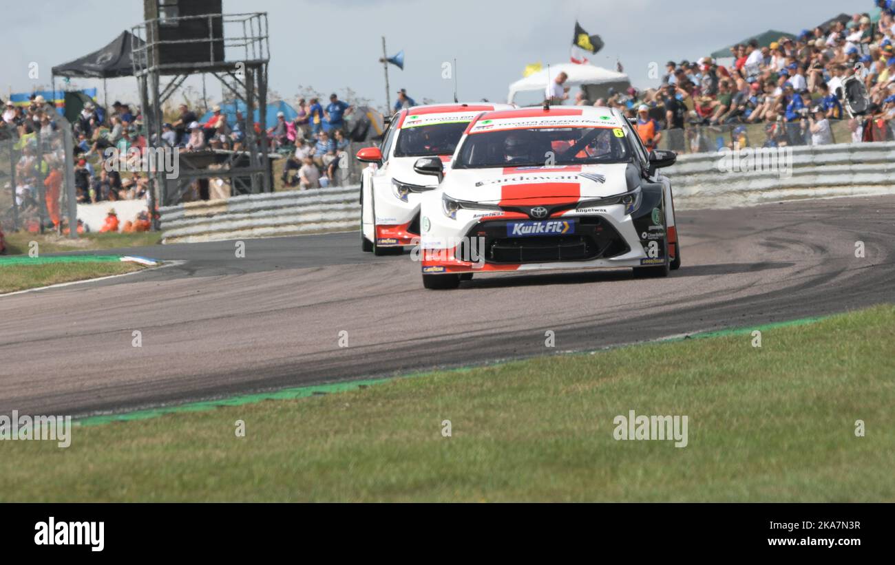 Toyota Gazoo Racing UK teammates Rory Butcher and Ricky Collard racing ...