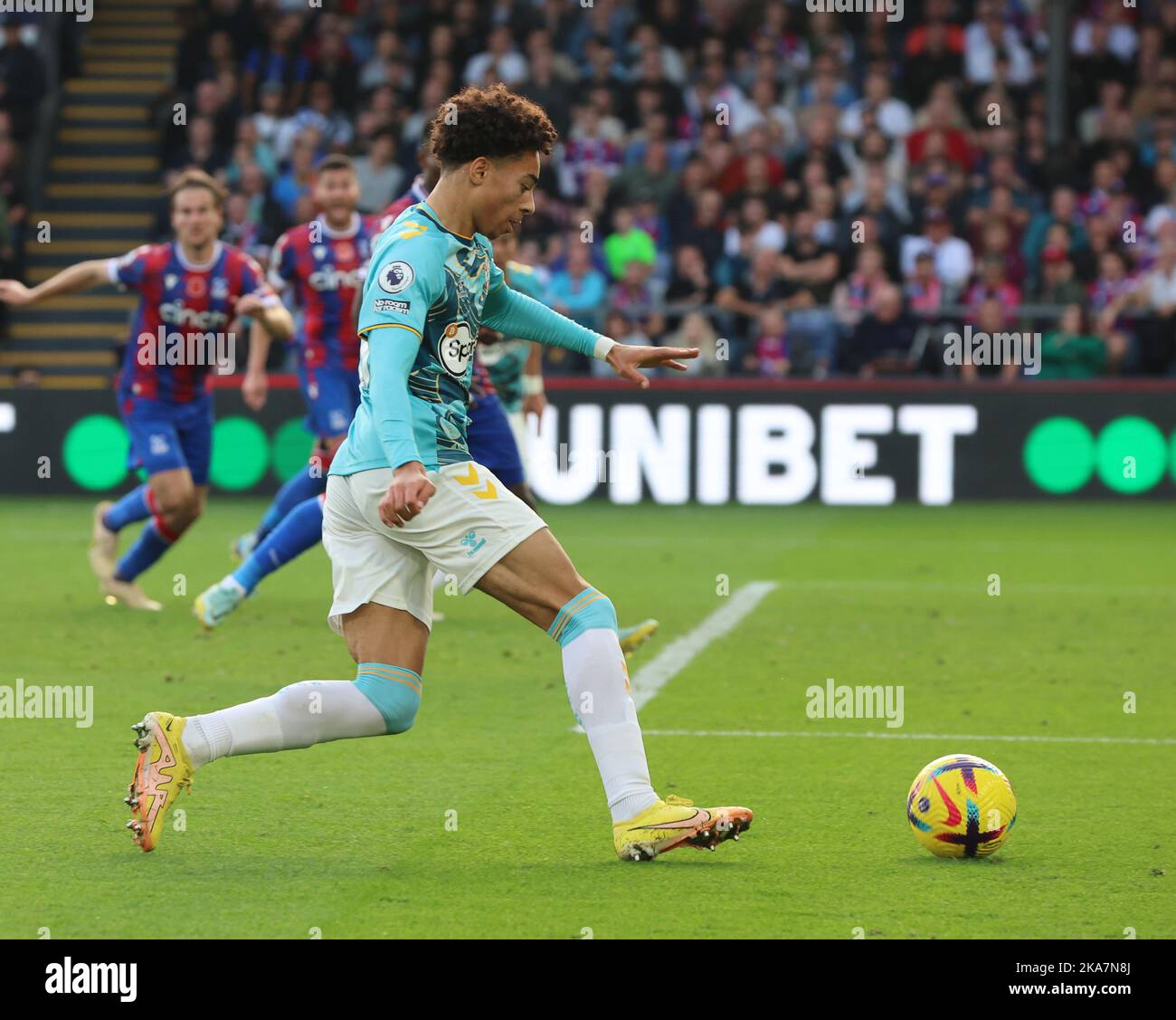 London ENGLAND - October 29:Southampton's Nathan Tella during English ...