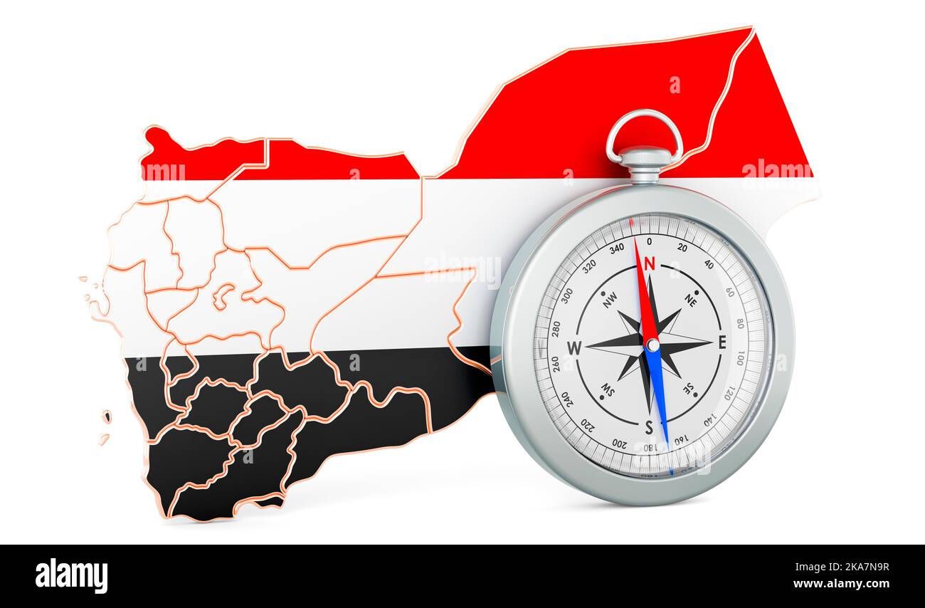 Travel Or Tourism In Yemen Concept 3d Rendering Isolated On White