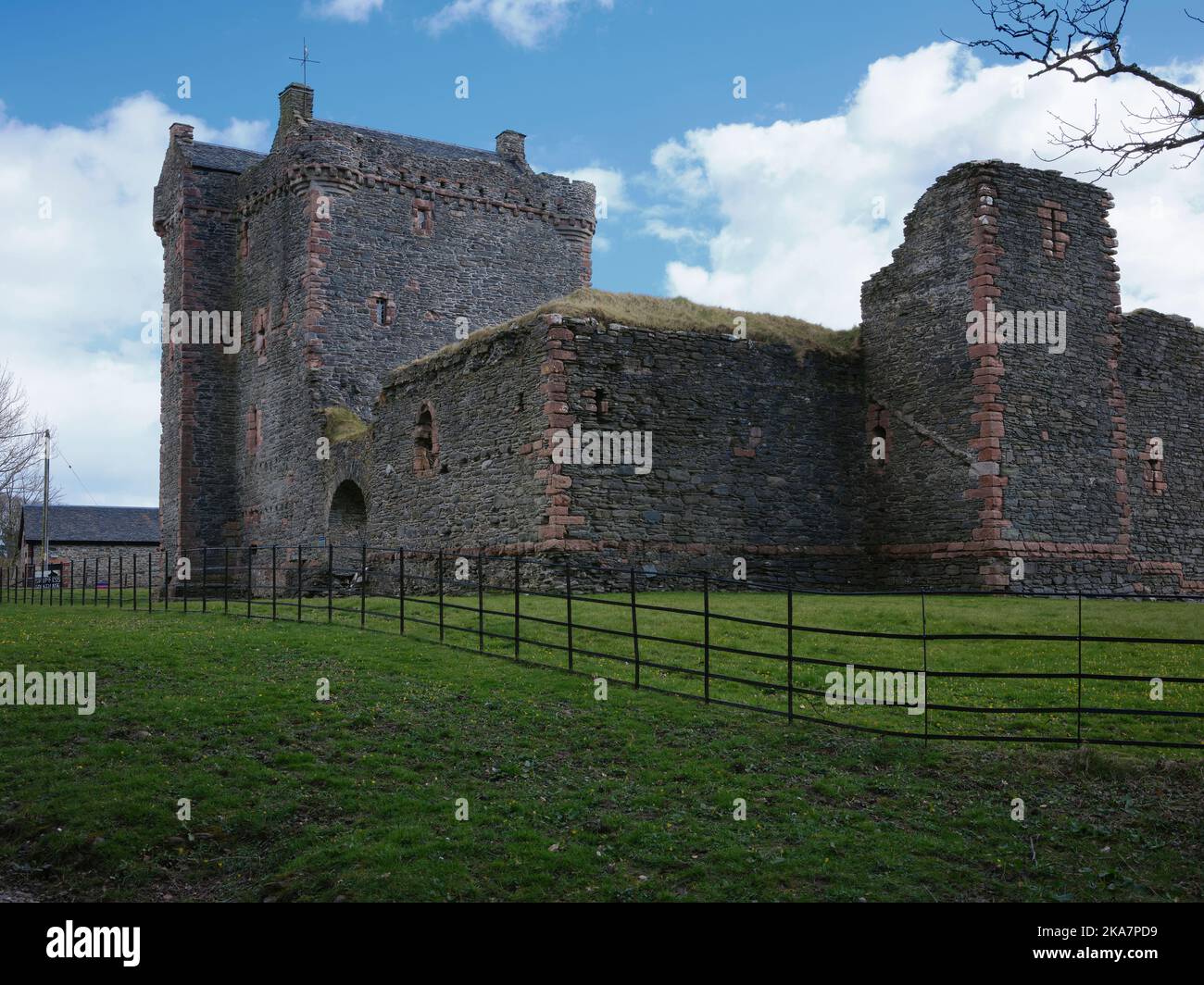 A fine example of a medieval castle. The northwest approach to the ...