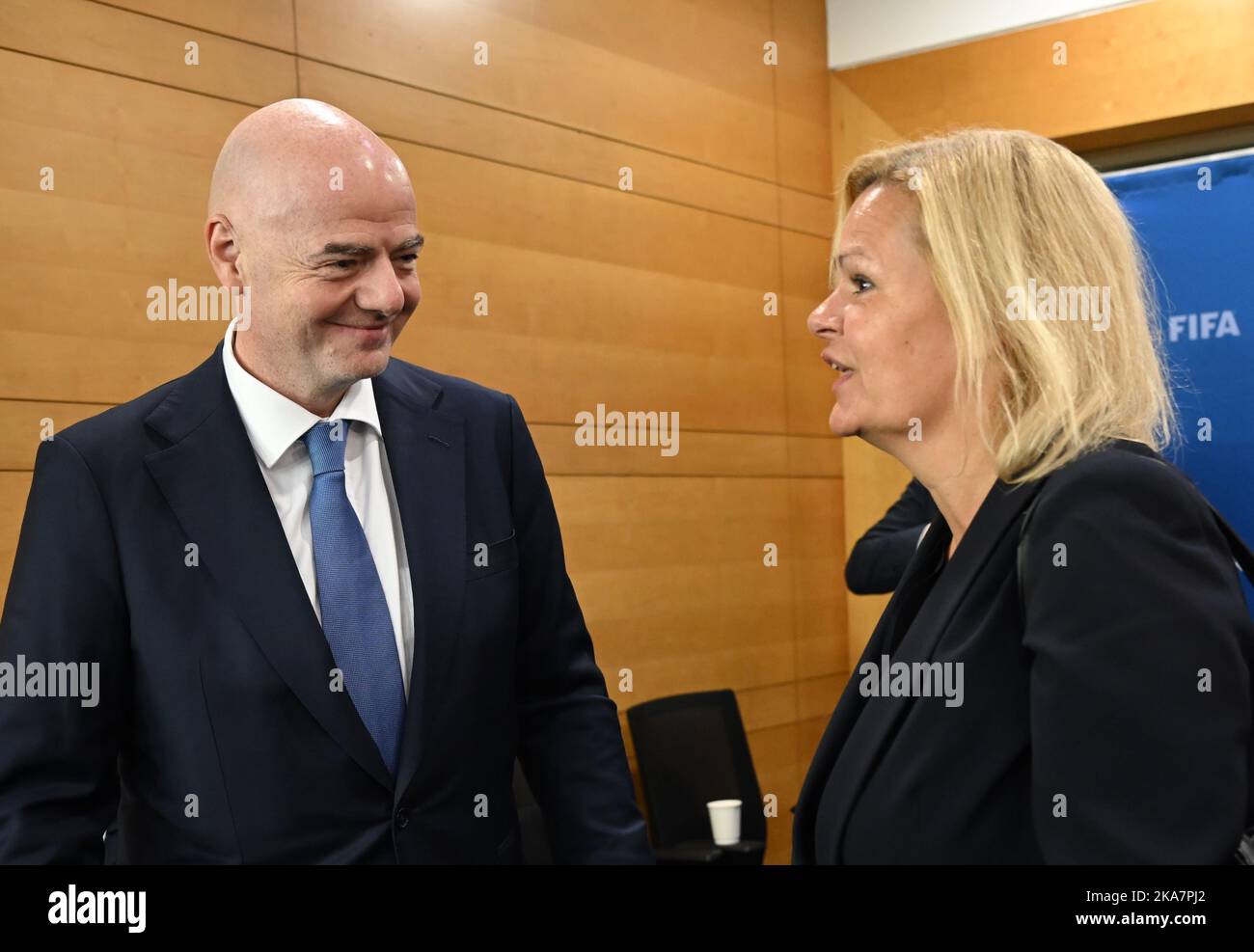 Doha, Qatar. 01st Nov, 2022. German Interior Minister Nancy Faeser ...