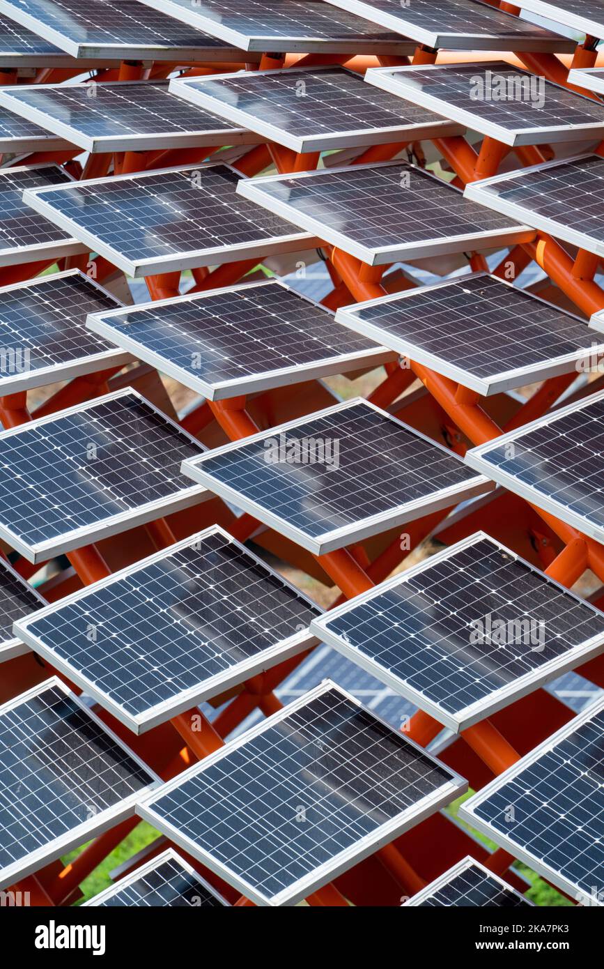Solar panels, solar system technology solar cell in Taiwan Stock Photo ...