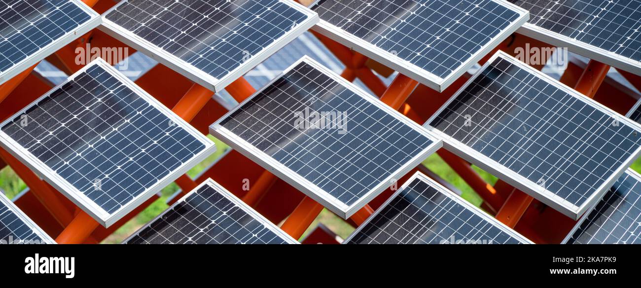 Solar panels, solar system technology solar cell in Taiwan Stock Photo ...