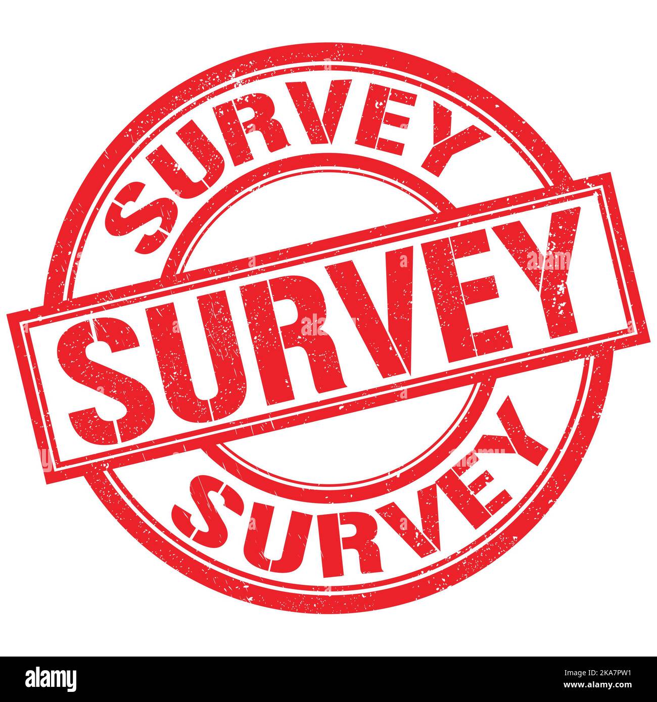 SURVEY text written on red round stamp sign Stock Photo - Alamy