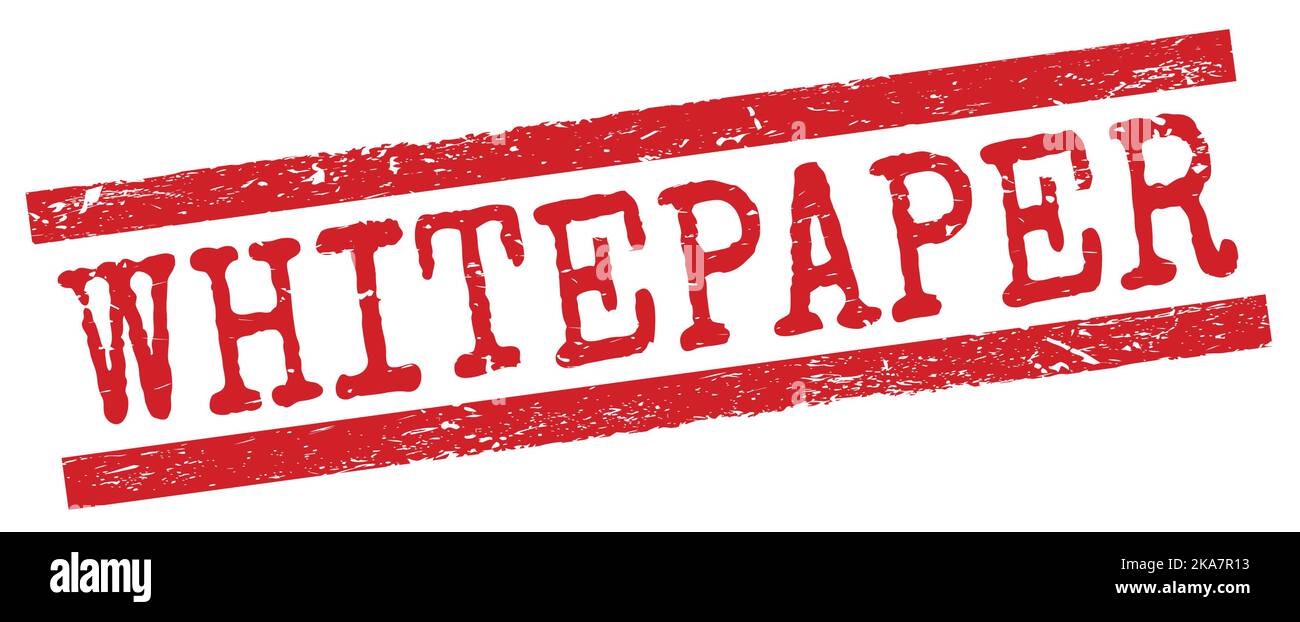 WHITEPAPER text written on red grungy lines stamp sign Stock Photo - Alamy WHITEPAPER text written on red grungy lines stamp sign Stock Photo - Alamy