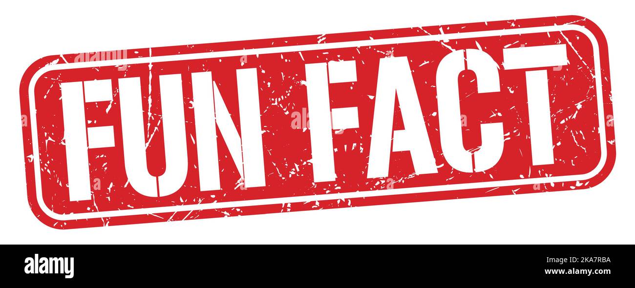 FUN FACT text written on red grungy stamp sign Stock Photo - Alamy