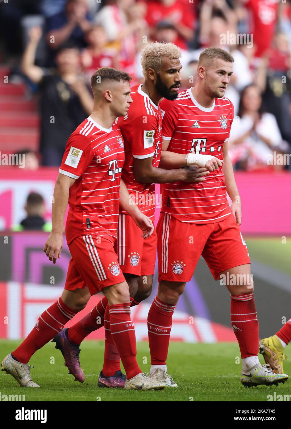 Matthijs de Ligt of FC Bayern Muenchen Eric Maxim Choupo Moting of ...