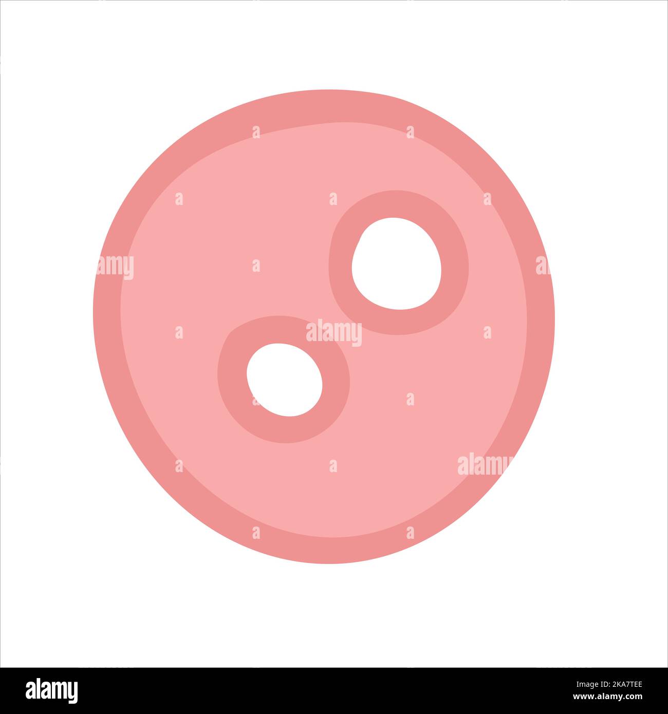 Button for sewing. Fashion designer tool. Vector illustration Stock ...