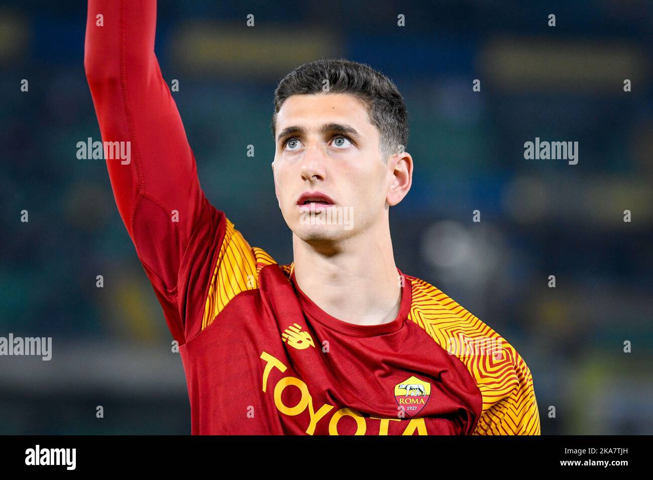 Marcantonio Bentegodi stadium, Verona, Italy, October 31, 2022, Roma's ...