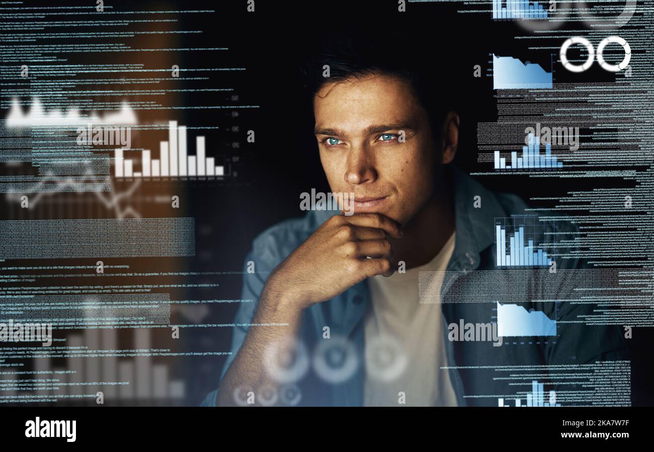 Computer data graphs hi-res stock photography and images - Alamy