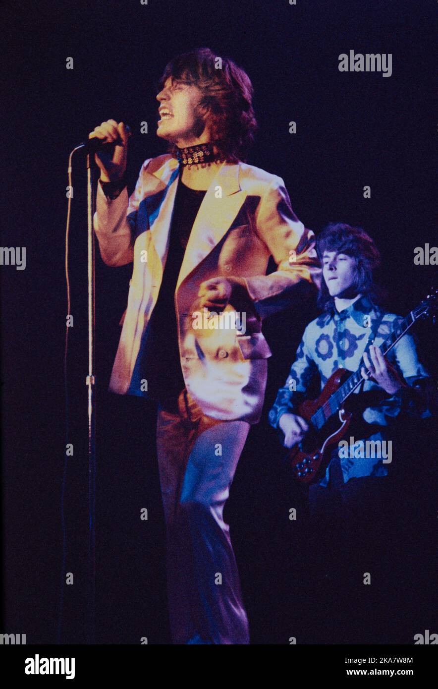 Mick Jagger of the Rolling Stones live on stage Stock Photo - Alamy