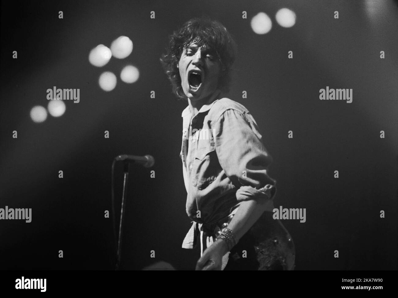 Mick Jagger of the Rolling Stones live on stage Stock Photo - Alamy