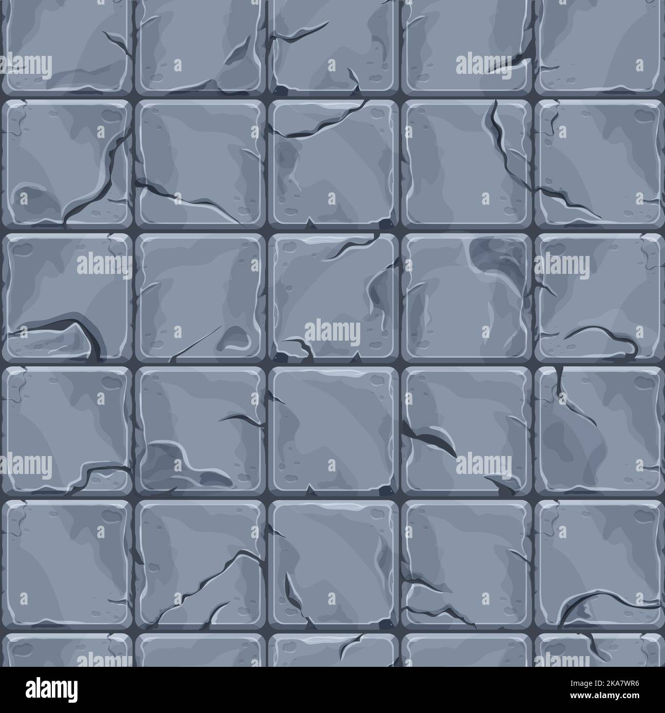 Stone wall from bricks, rock, game background in cartoon style ...