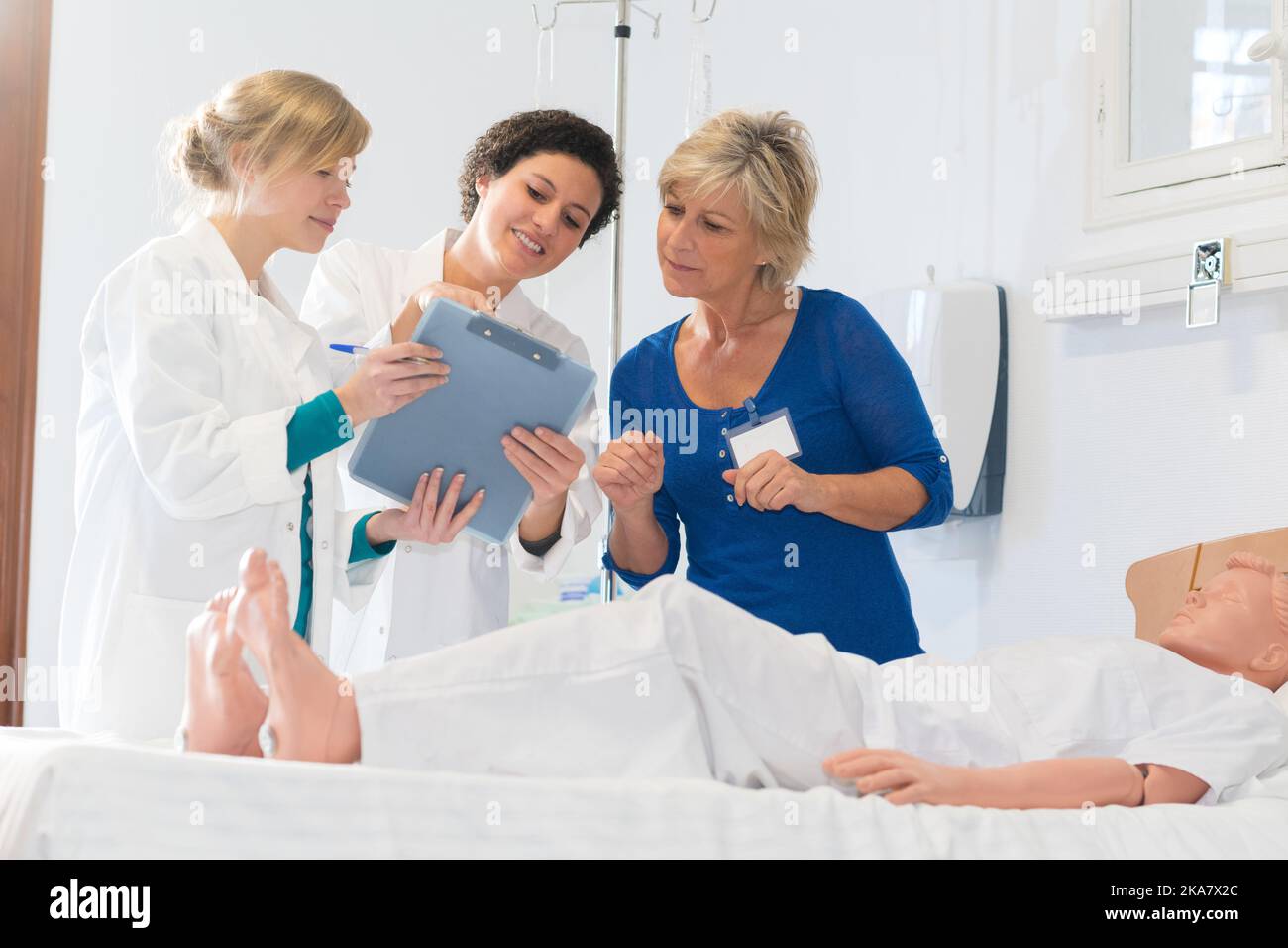 a medical dummy in hospital Stock Photo - Alamy