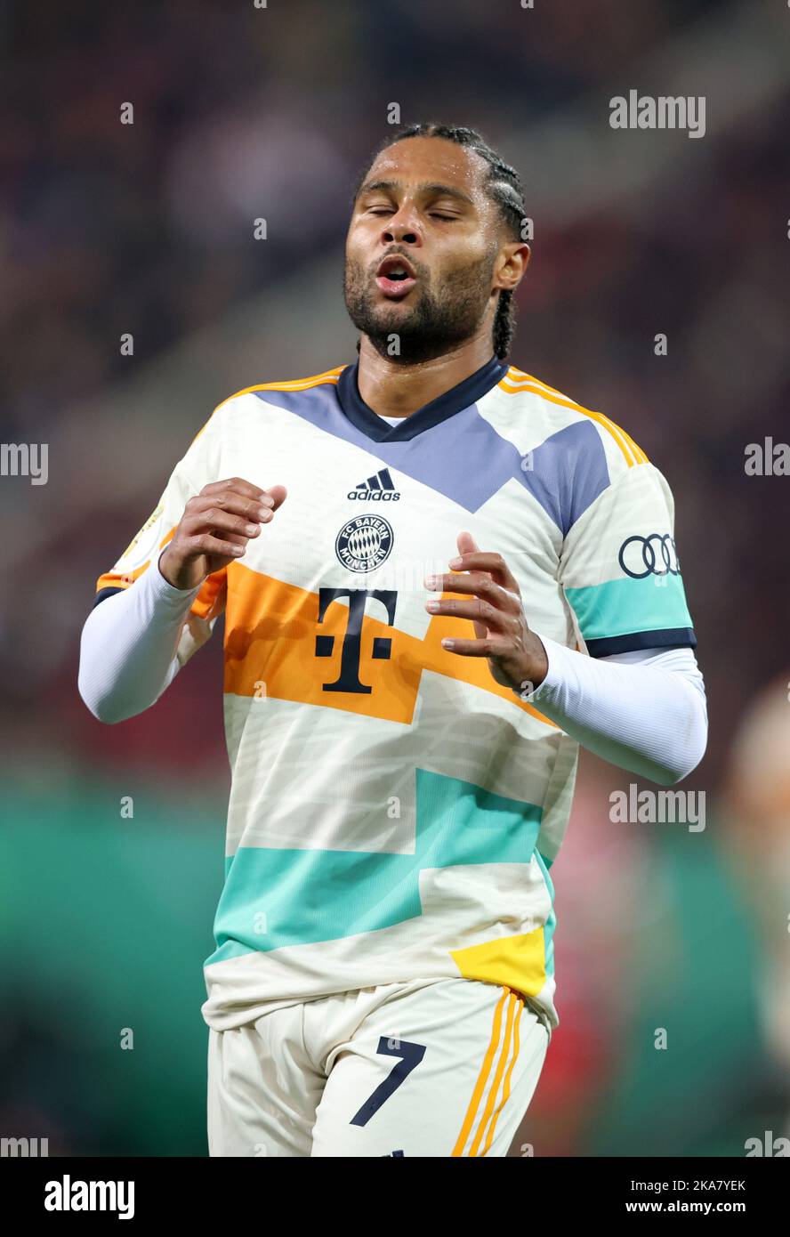 Serge Gnabry of Bayern Muenchen FC Augsburg - FC Bayern MŸnchen 2.Runde ...