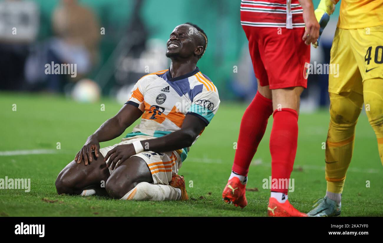 EnttŠuscht Sadio Mane Of Bayern Muenchen Fc Augsburg Fc Bayern